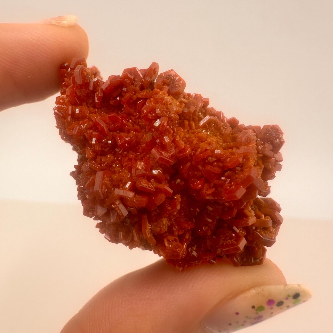 Vanadinite Cluster With High-quality Crystals - Moroccan Mineral ...