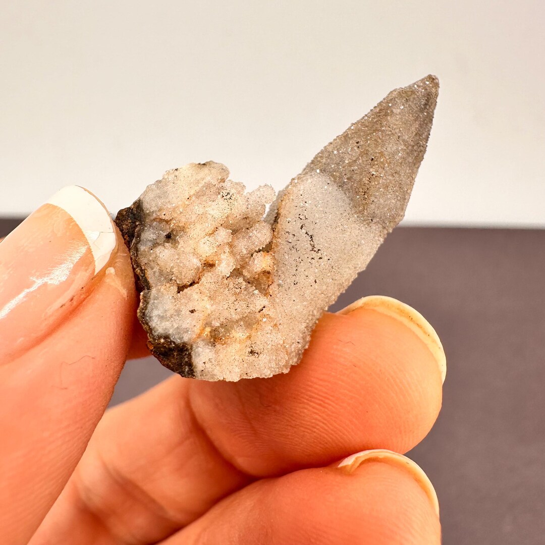 Unusual and Rare Pseudomorph snow Finger Druzy Quartz After Dogtooth ...