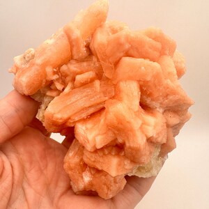 Dark Orange Stilbite Large, Cabinet-sized Extremely Rare Peach Pink ...