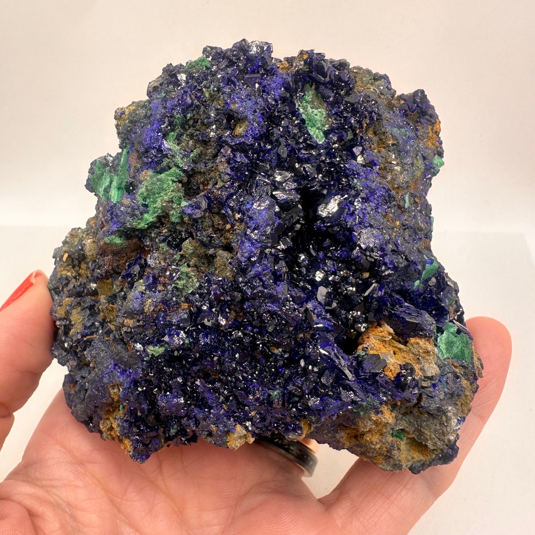 Big Sparkly Azurite With Malachite From Anhui, China | Top Collector ...