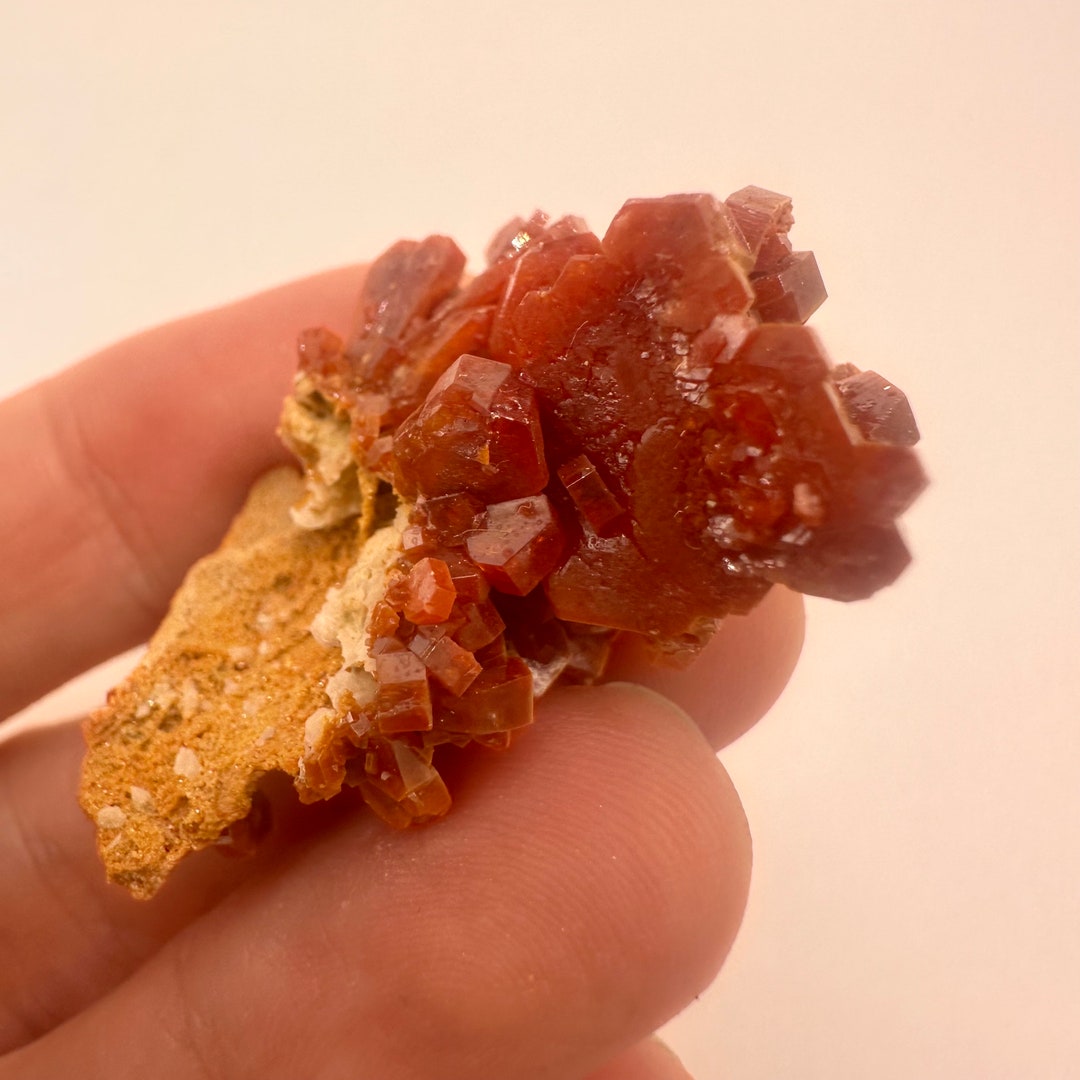 Vanadinite Cluster With High-quality Crystals - Moroccan Mineral ...