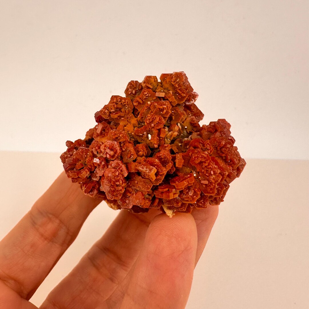 Vanadinite Cluster With High-quality Crystals - Moroccan Mineral ...