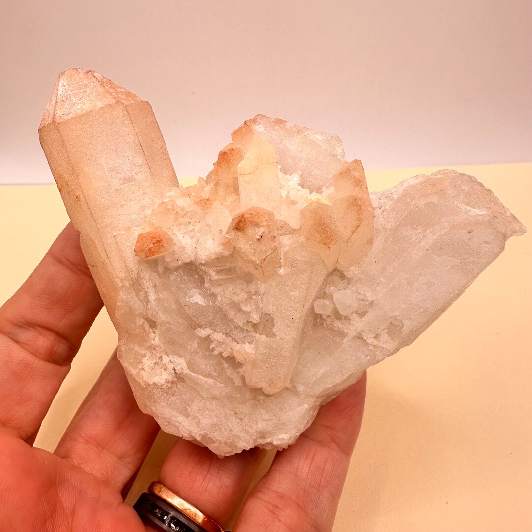 White Quartz Cluster - Big Thick Crystals of Nice Quality Natural ...