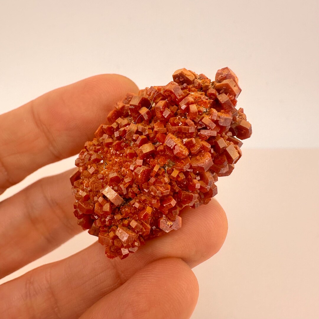 Vanadinite Cluster With High-quality Crystals - Moroccan Mineral ...