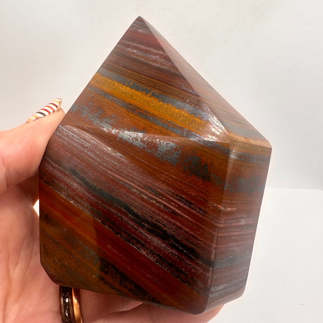 Polished Tiger Iron Crystal Mineral Specimen - Etsy
