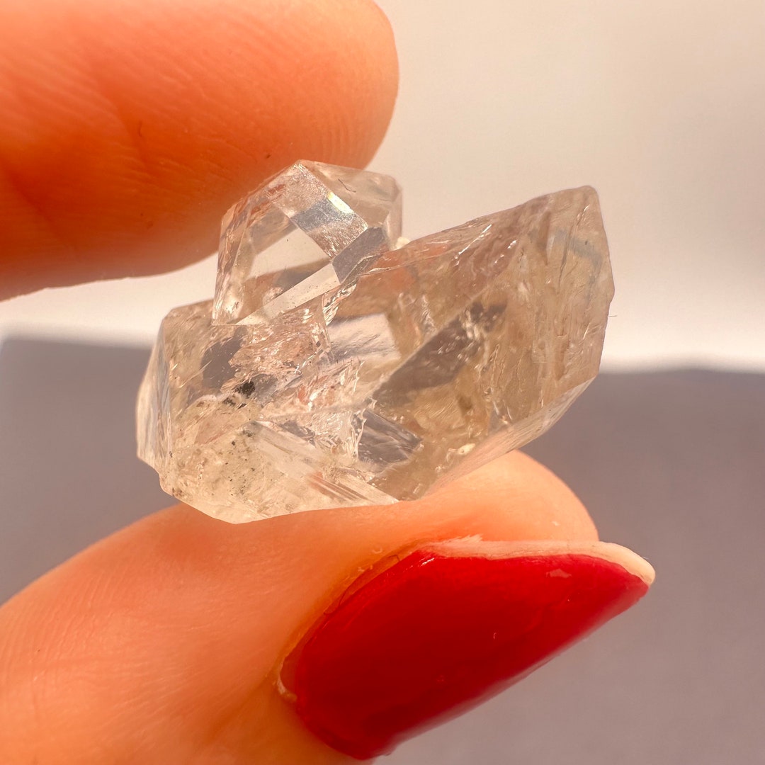 Diamond Quartz With Twin! Same Formation as "herkimer Diamonds" - Great ...