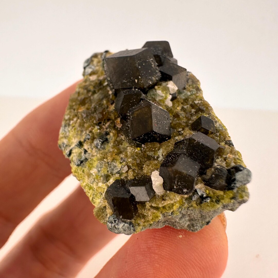 Rare Andradite Garnet With Epidote and Diopside - Old Stock From Rare ...