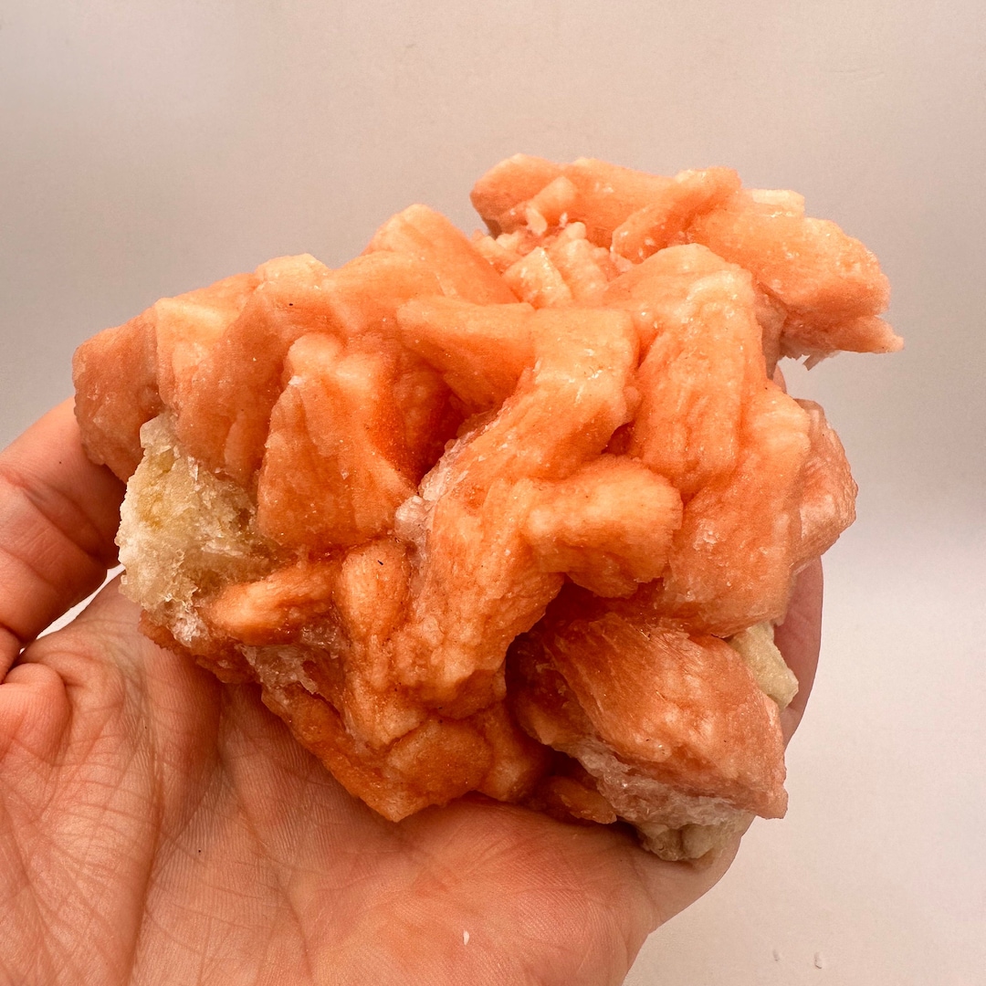 Dark Orange Stilbite - Large, Cabinet-sized - Extremely Rare! Peach ...