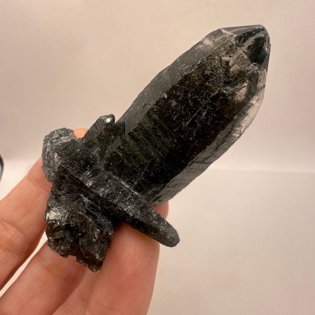 Smoky Hashupi Quartz Point Cluster - Witchy! Natural Formation, Nice ...