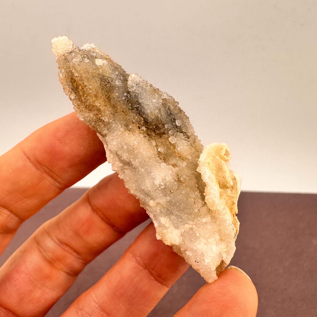 Unusual and Rare Pseudomorph snow Finger Druzy Quartz After Dogtooth ...