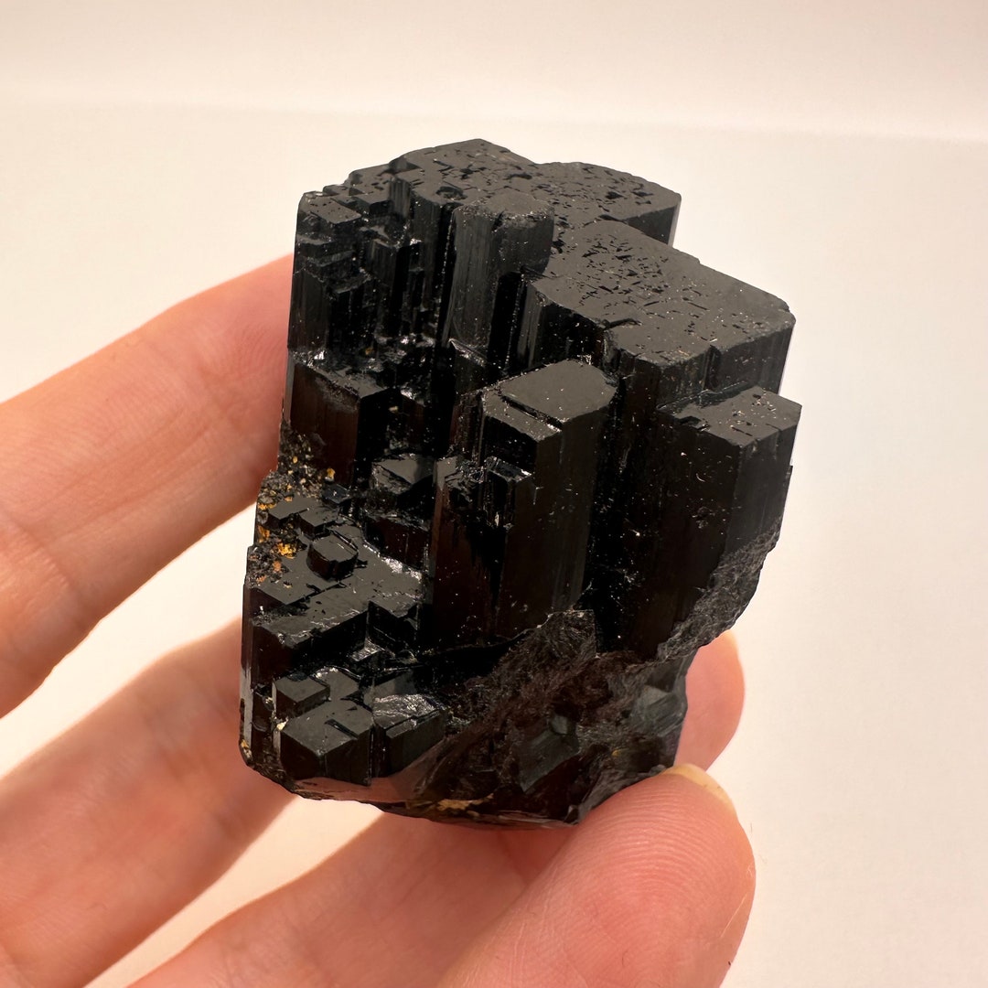 Fine Step Schorl Tourmaline From Erongo Mountains, Namibia, Shiny High ...