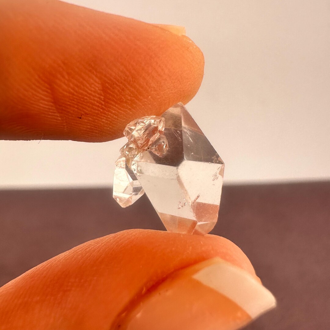 Diamond Quartz With Twin! Same Formation as "herkimer Diamonds" - Great ...