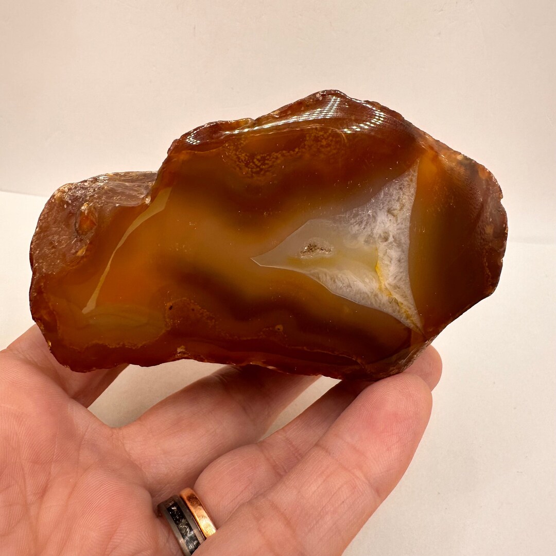 Limpopo River Honey Gold Agate Polished Nodule Great Specimen From a ...