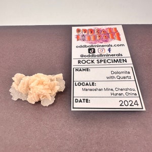 Pearly Pink Dolomite With Sparkle Quartz From Hunan, China - Gorgeous ...