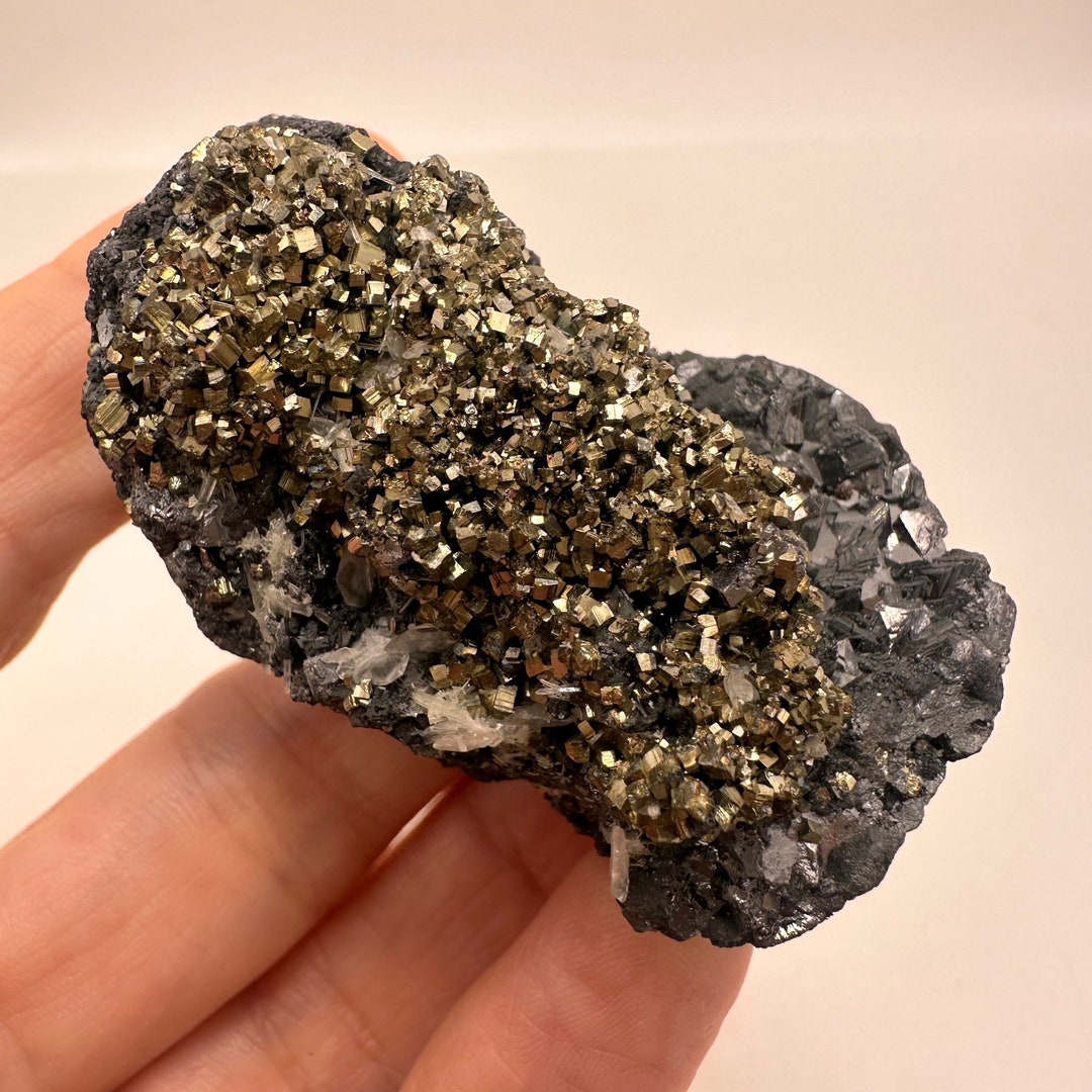 Pyrite, Sphalerite, and Quartz Cluster Gold Pyrite From Bulgaria ...