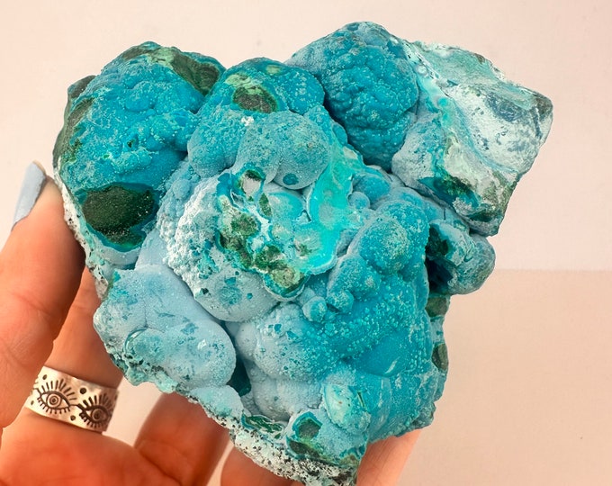 Chrysocolla With Malachite - Botryoidal Chrysocolla and Banded ...