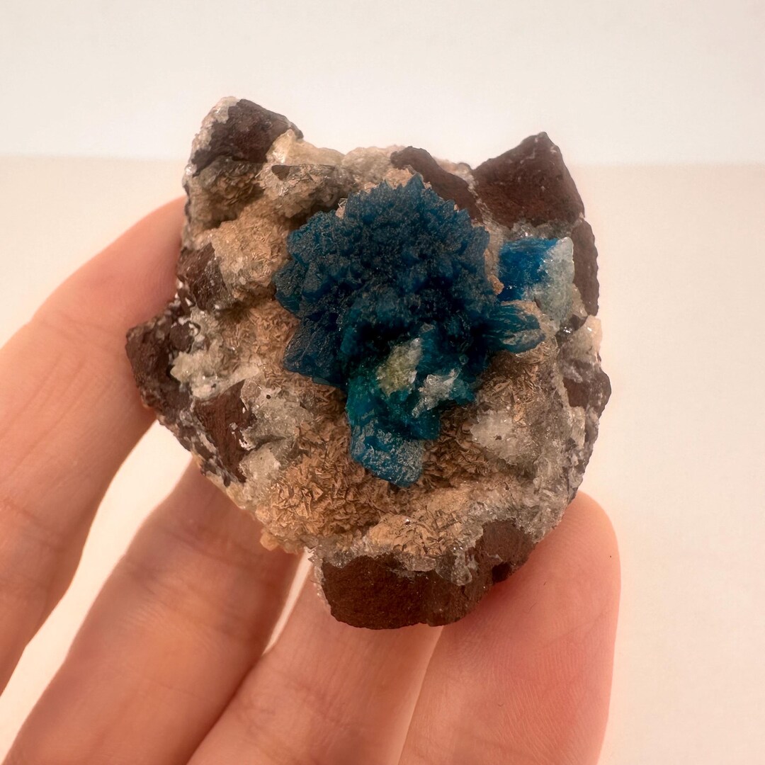 Big Cavansite on Matrix With Heulandite | Rare Powerful Metaphysical ...