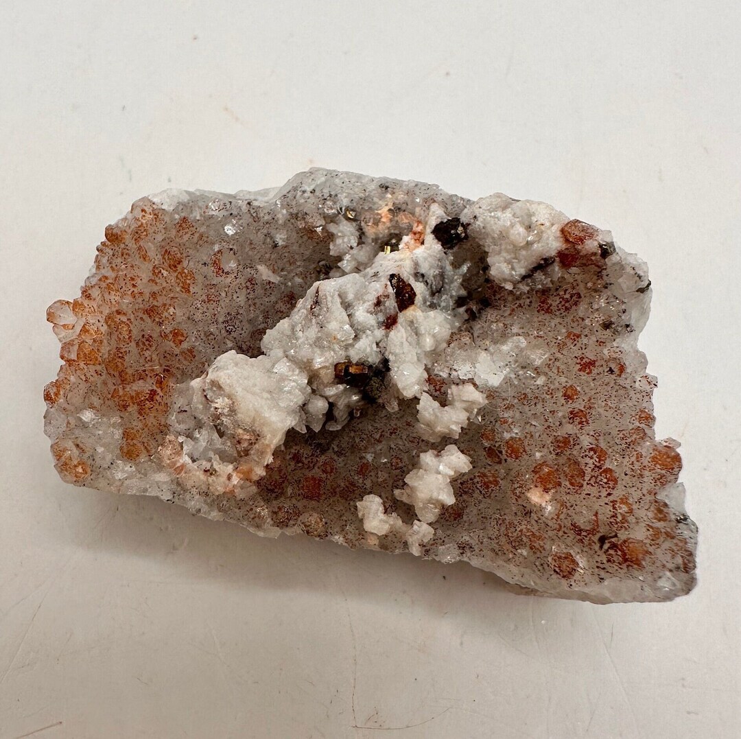 Jiangxi, China SPARKLY Fire Quartz With Pyrite & Calcite Hematite ...