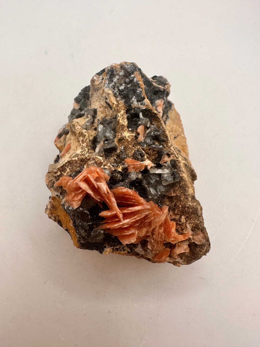 Pink Barite Galena & Cerussite Crystal Mineral Specimen - Etsy