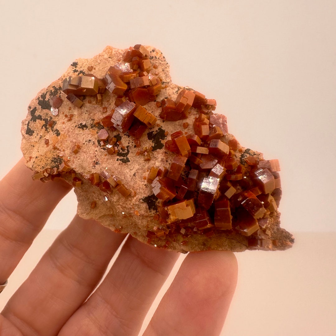 Vanadinite Cluster With High-quality Crystals - Moroccan Mineral ...