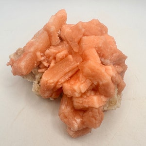 Dark Orange Stilbite Large, Cabinet-sized Extremely Rare Peach Pink ...