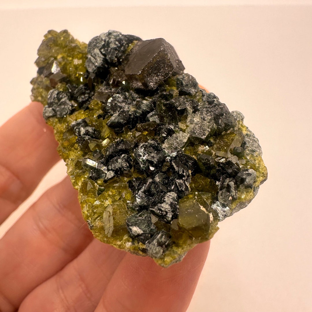 Rare Andradite Garnet With Epidote and Diopside Old Stock From Rare ...
