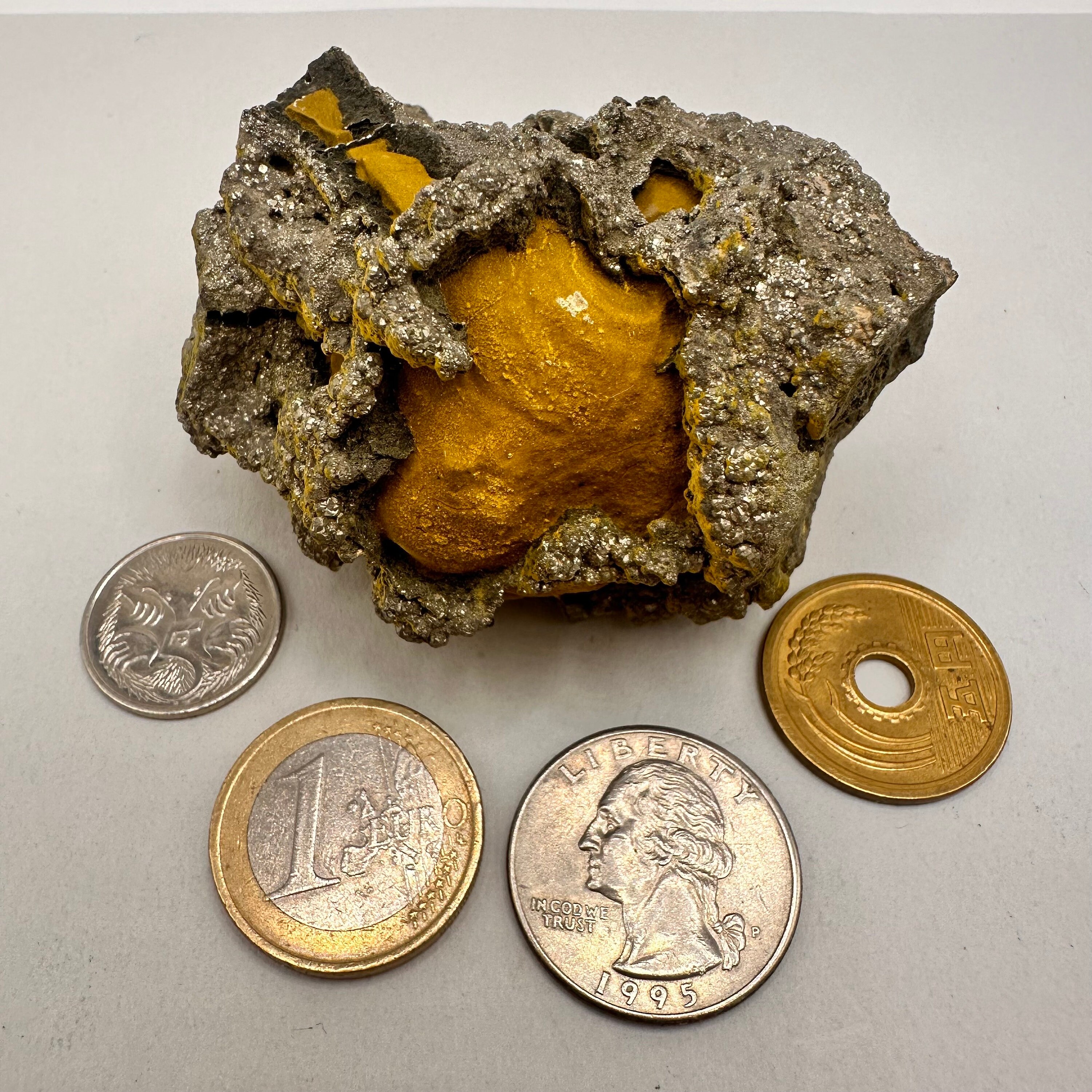 Cool Pyrite Coiled Over Yellow Matrix Rock From Pakistan | A Rare ...