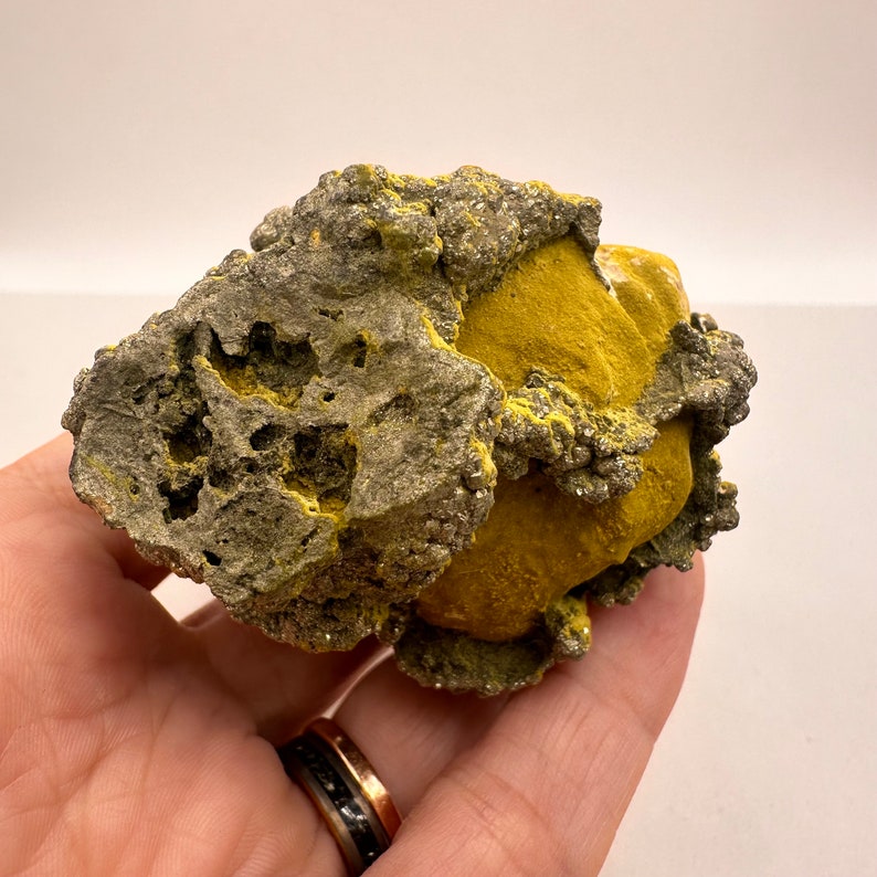 Cool Pyrite Coiled Over Yellow Matrix Rock From Pakistan | A Rare ...