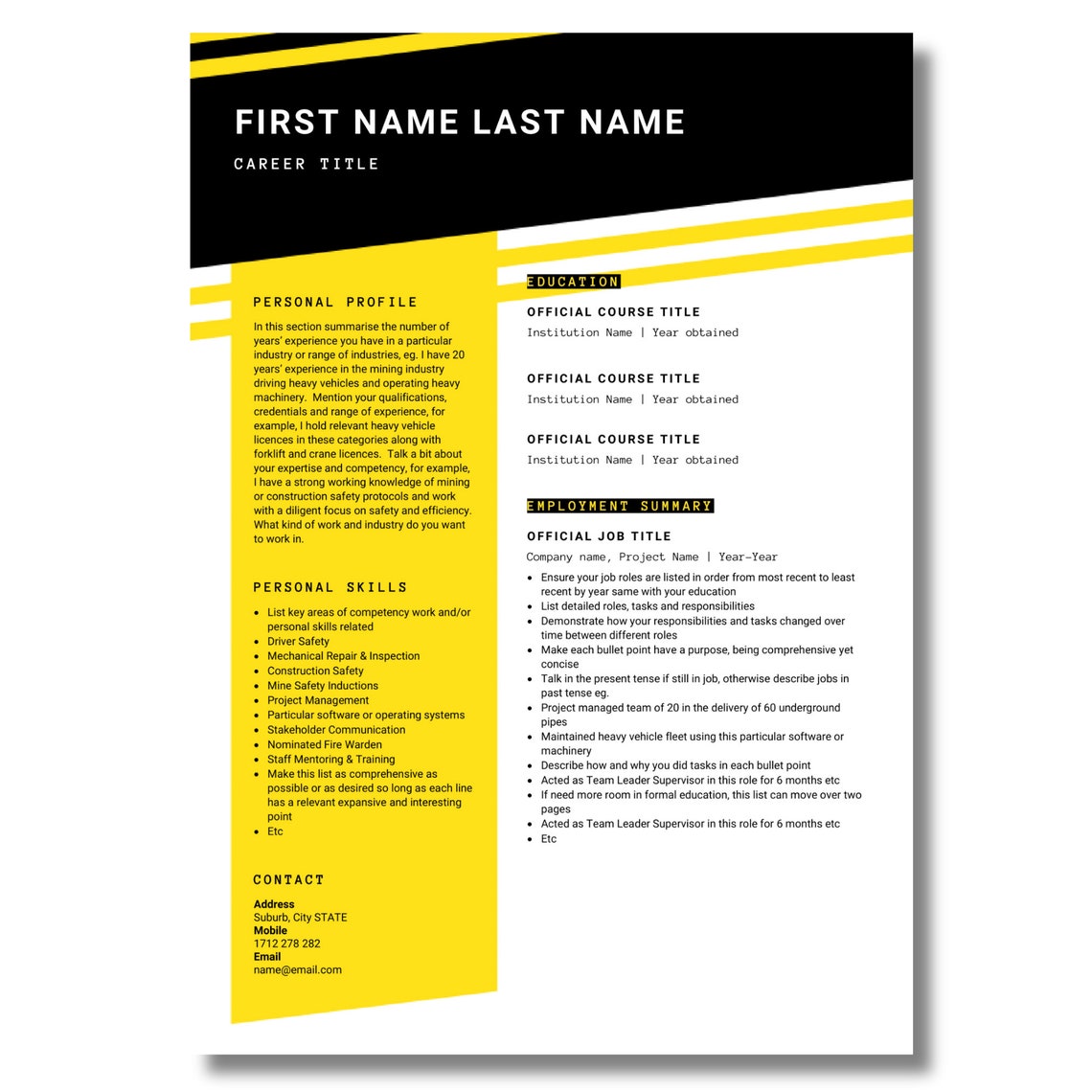 Construction, Mining, Engineering, Project Management, Trades ...