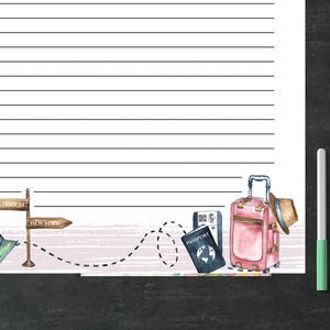 Travel Writing Paper Stationary Set, Holiday Digital Good Notes, Lined ...