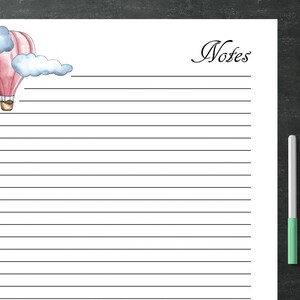 Travel Writing Paper Stationary Set, Holiday Digital Good Notes, Lined ...