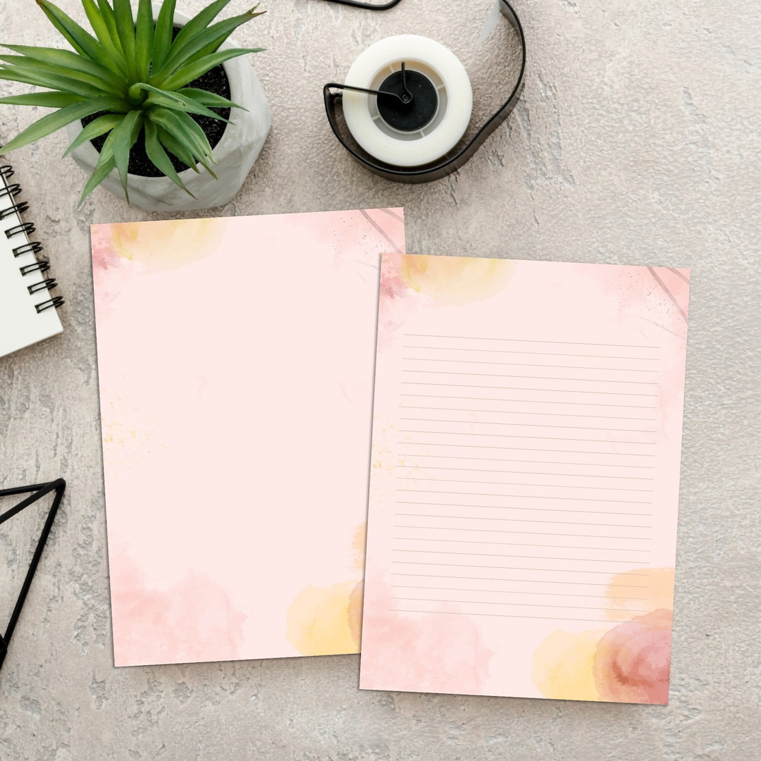 Printable Letter Writing Stationery for Kids, Decorative Journal Paper ...