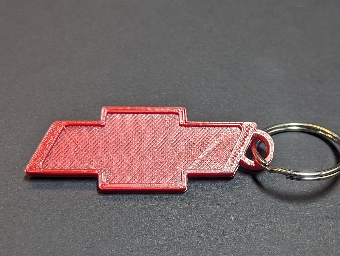 Inset Chevy Emblem 3d Print Keychain - Etsy