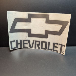 Chevrolet Logo and Name Vinyl Sticker Cricut - Etsy