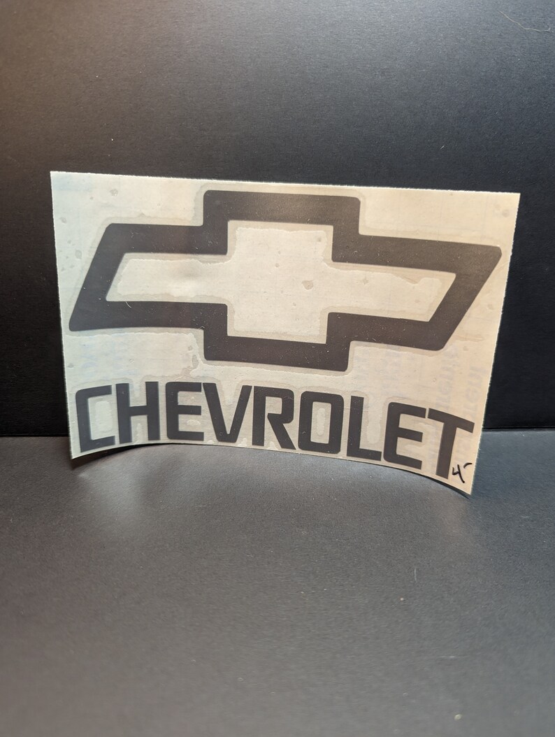 Chevrolet Logo and Name Vinyl Sticker Cricut - Etsy