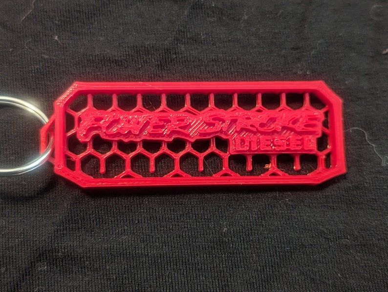 Powerstroke Diesel Keychain - Etsy