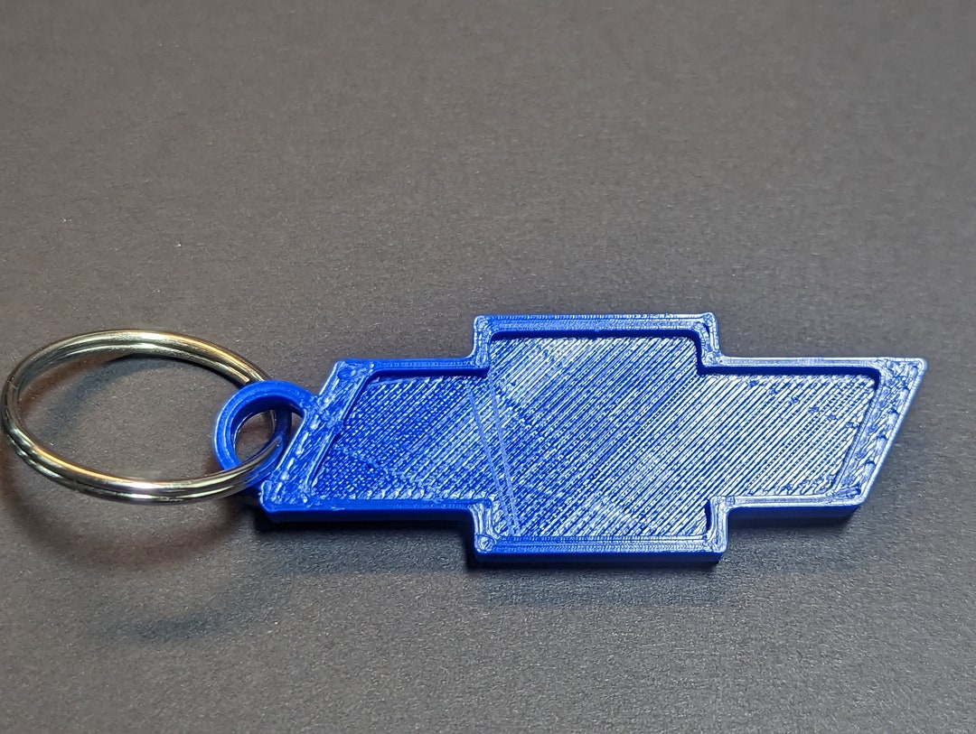Inset Chevy Emblem 3d Print Keychain - Etsy