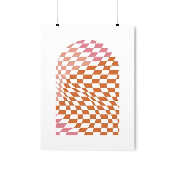 Arch Checkered Print - Etsy
