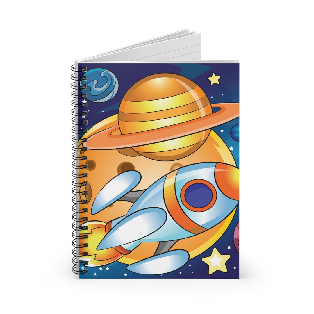 Rocket Notebook, Spiral Notebook, Kids Sketchbook, Kids Birthday Gift ...