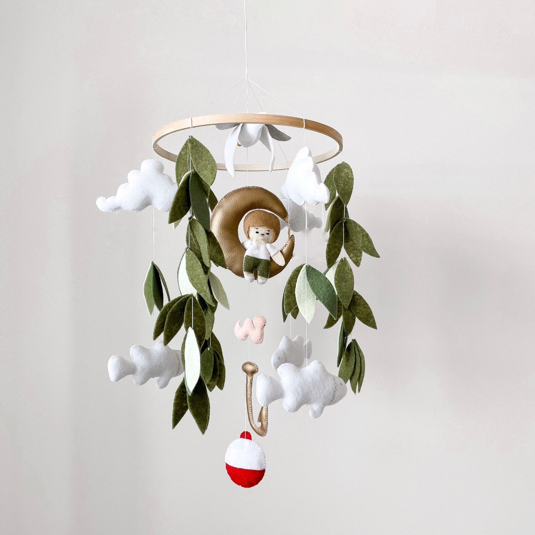 Baby Mobile Fish, Fishing Baby Gifts, Baby Mobile Neutral, Baby Mobile ...