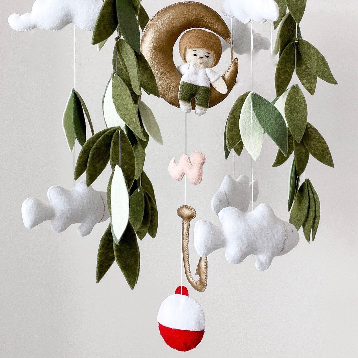 Baby Mobile Fish, Fishing Baby Gifts, Baby Mobile Neutral, Baby Mobile ...