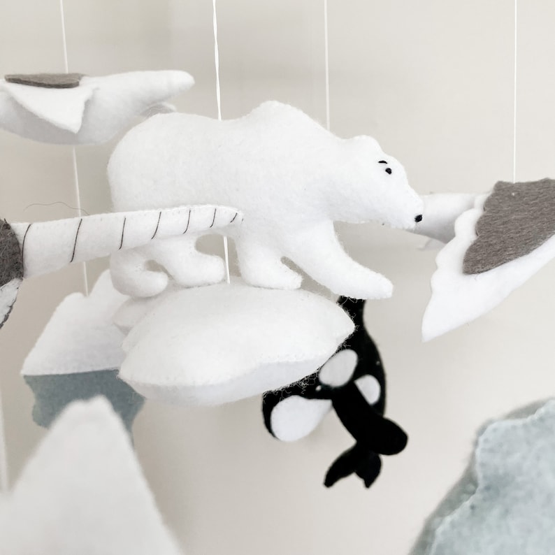 Ocean Baby Mobile Polar Bear Mobile Whale Baby Mobile Orca - Etsy