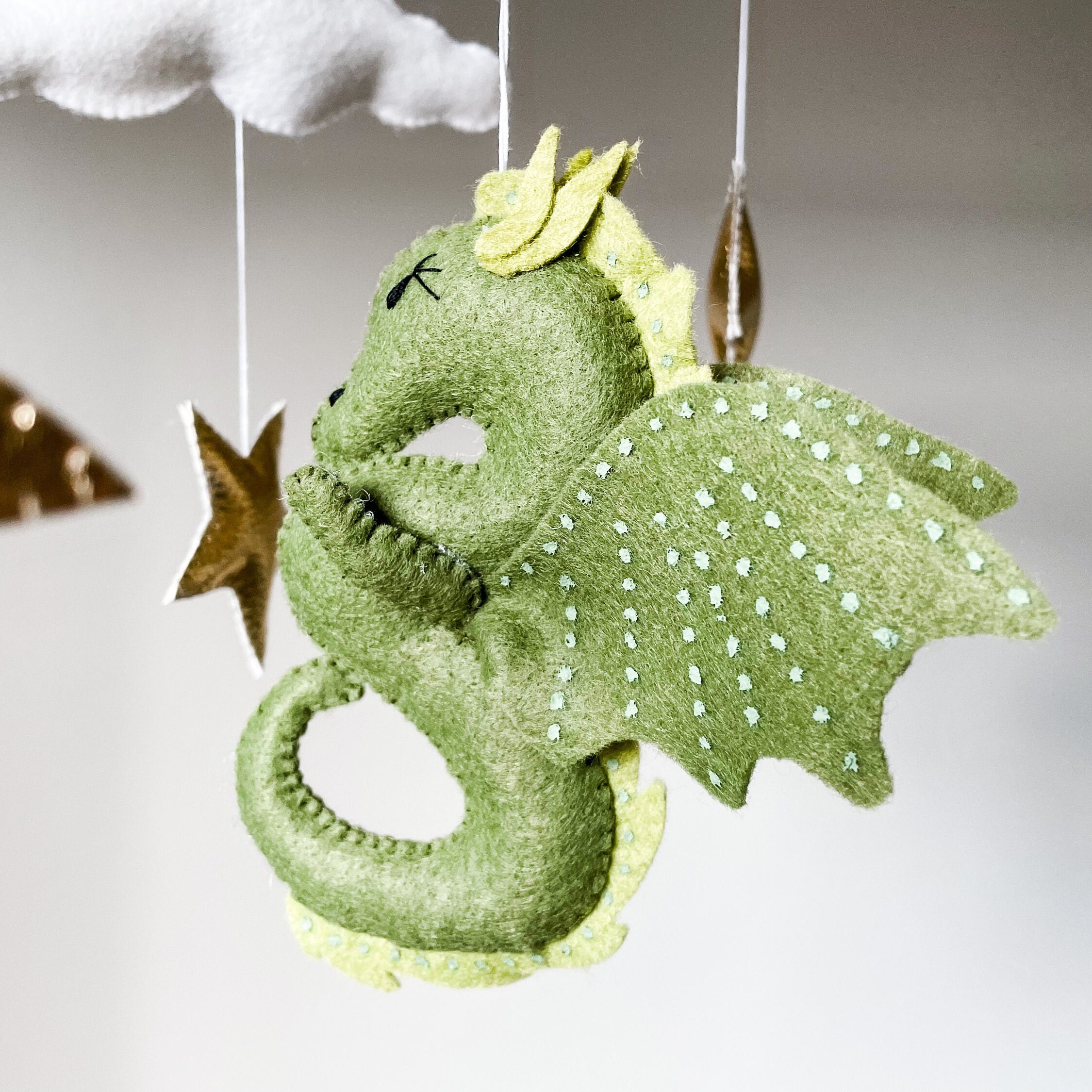 Dragon Baby Mobile for Crib, Dragon Nursery Decor, New Baby Gift for ...