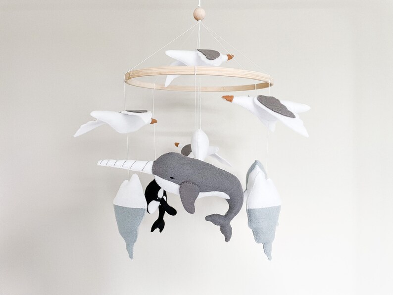 Ocean Baby Mobile Polar Bear Mobile Whale Baby Mobile Orca - Etsy