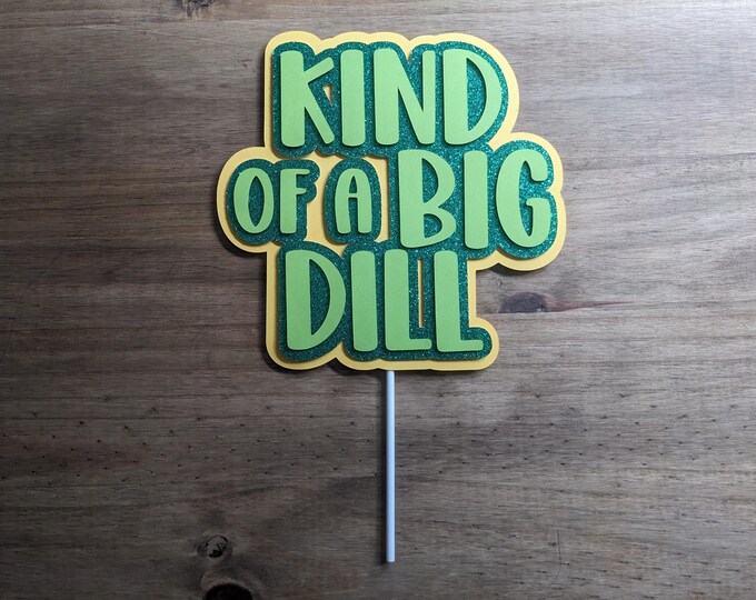 Custom Pickle Cake Topper, Pickle Party Decorations, Pickles Birthday ...