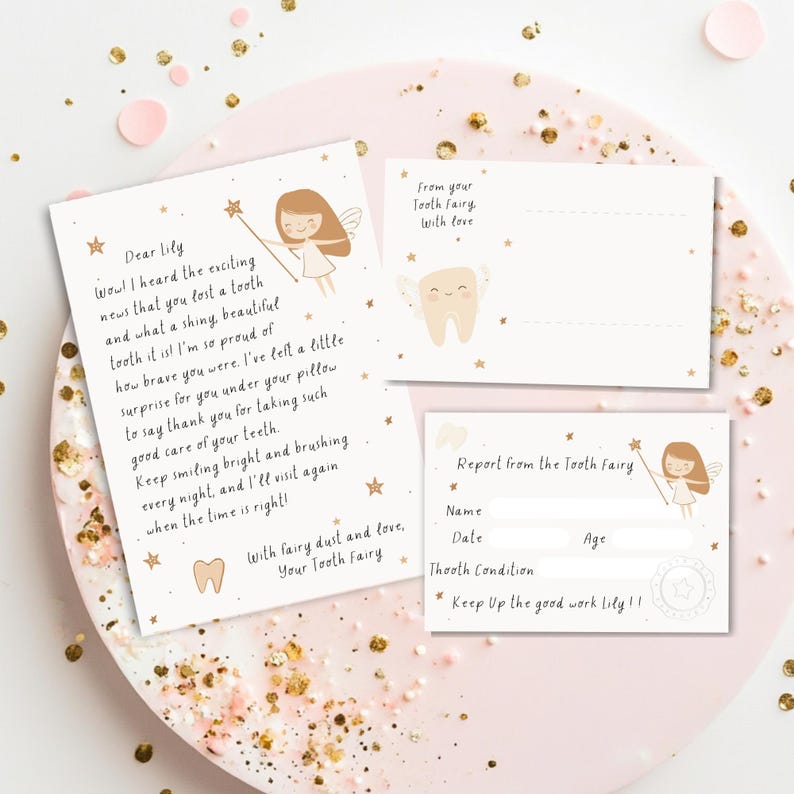 Tooth Fairy Letter and Tooth Fairy Report, Tooth Fairy Visit ...