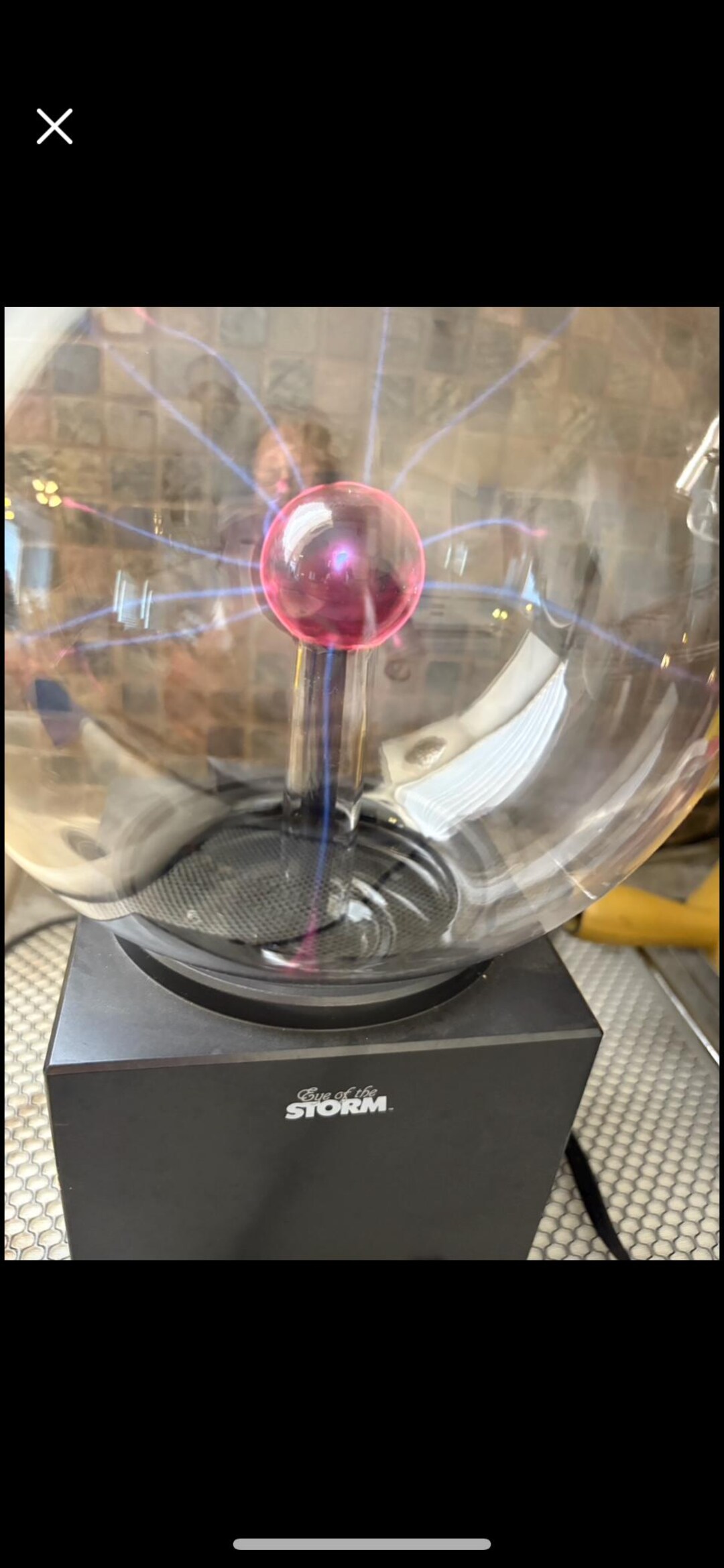 Eye of the Storm PLASMA Lightning Globe 1987 Tesla Rabbit Static Ball ...