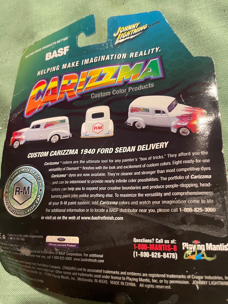 Johnny Lightning Limited Edition BASF R-M 1940 Ford Sedan - Collectible ...