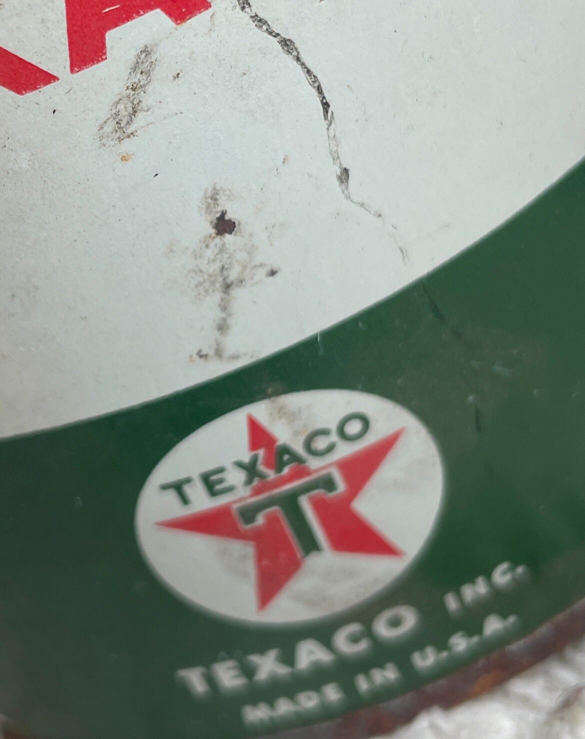 The Texas Company Vintage TEXACO Gas Station Tin Can(empty) - Etsy