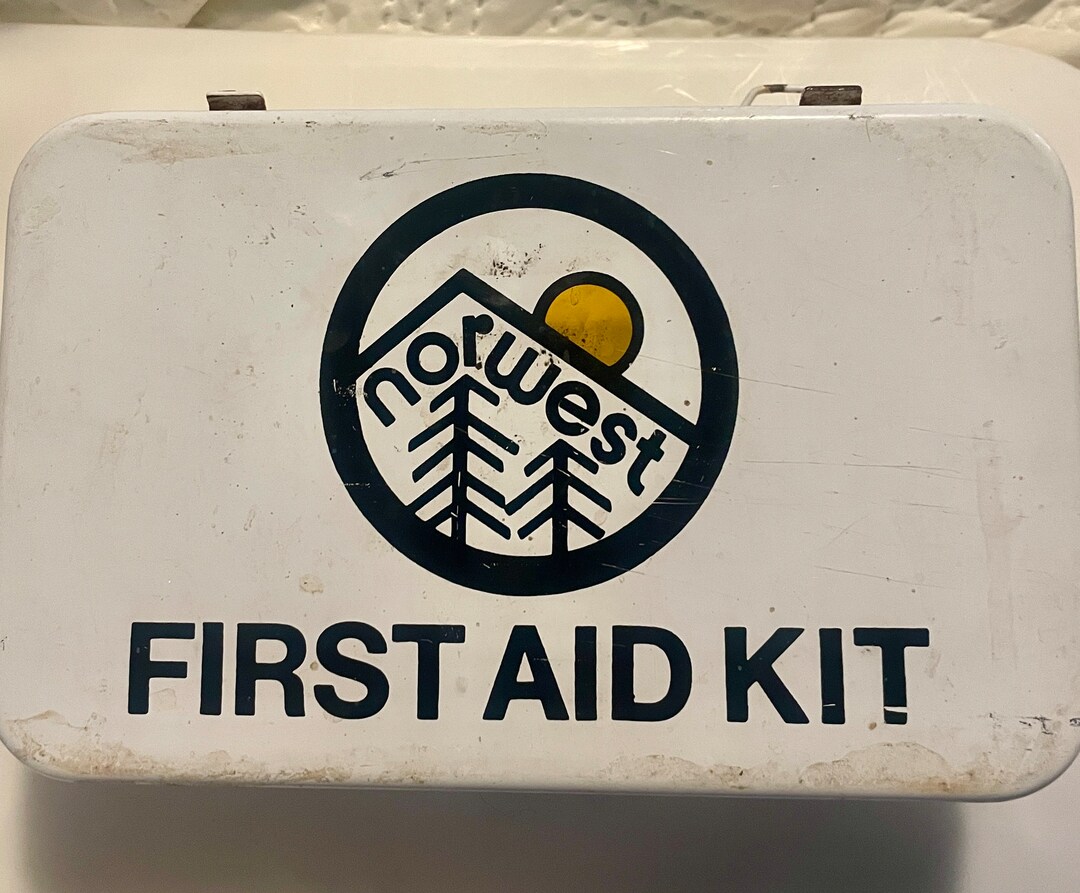 Vintage North First Aid Kit Metal Box With Supplies … Heavy - Etsy